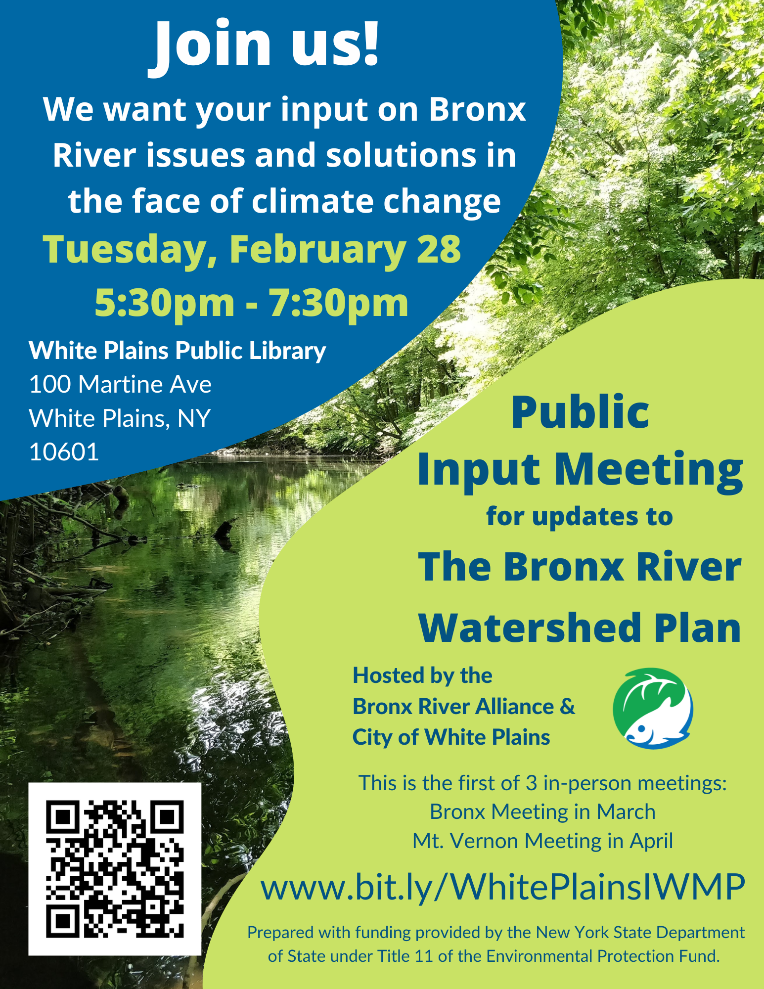 White Plains Public Input Meeting for the Bronx River IWMP - Bronx ...