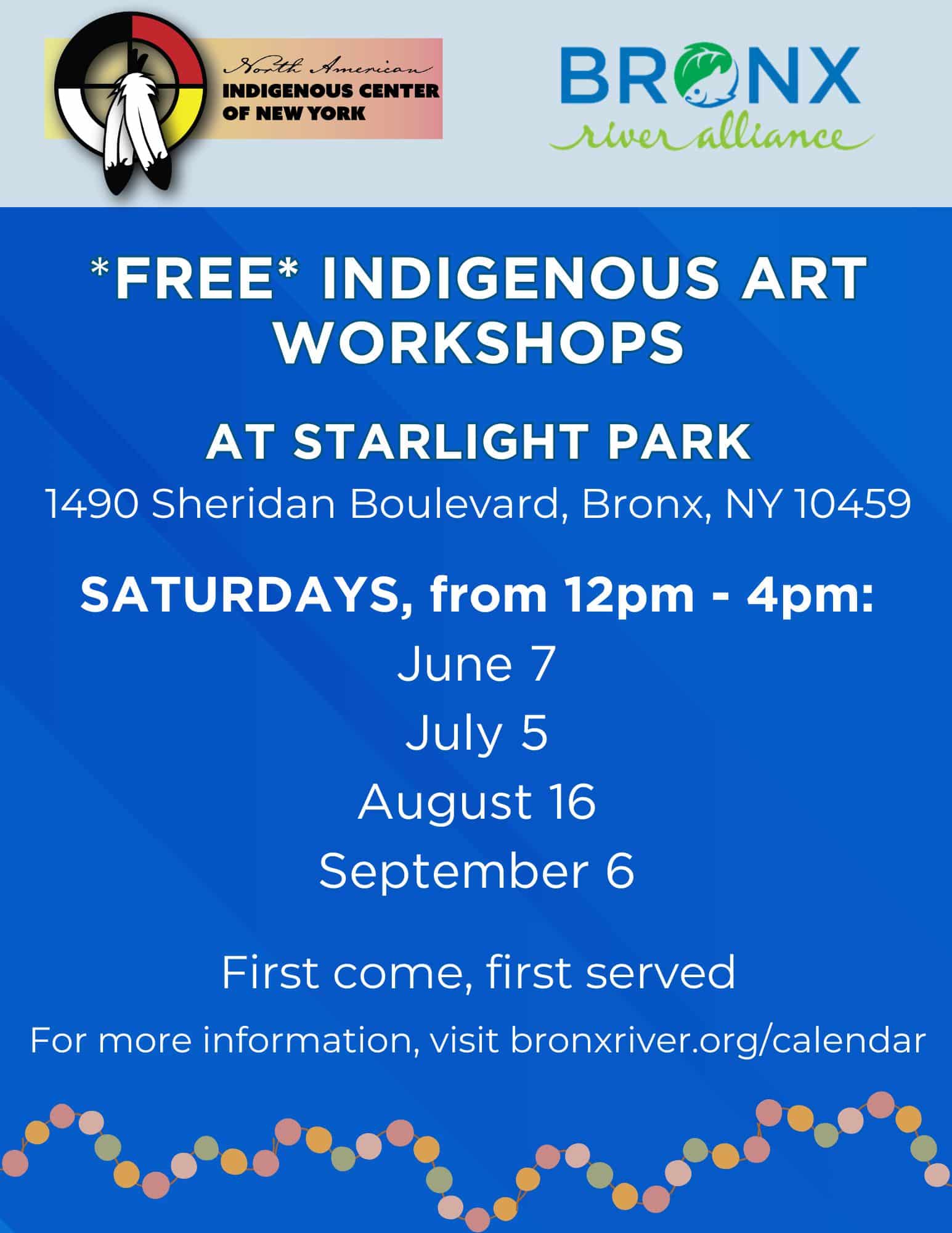 Indigenous Art Workshop with NAIC-NY - Bronx River Alliance